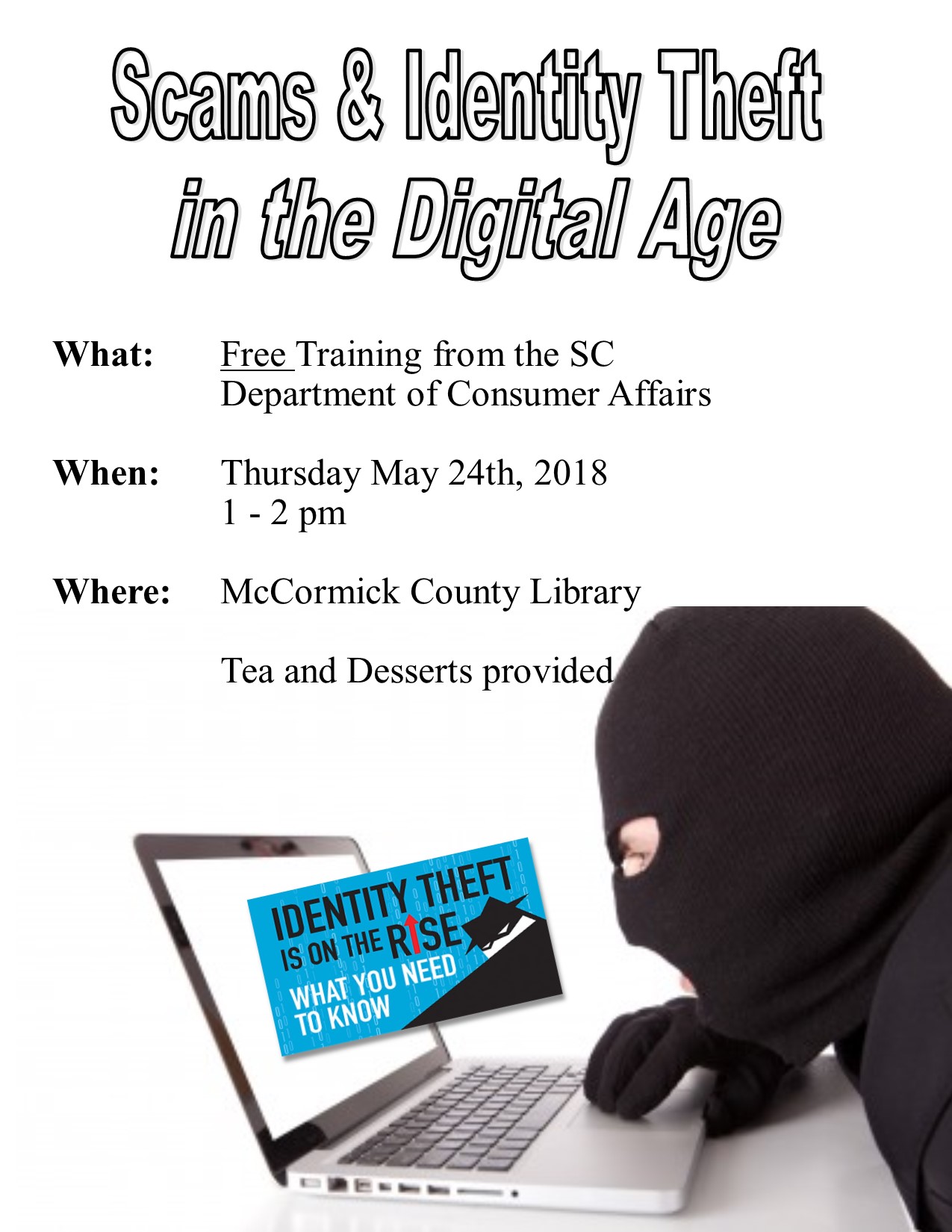 Scams and Identity Theft in the Digital Age – May 24th, 2018 ...